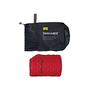 Therm-a-Rest Prolite Plus Self-Inflating Camping and Backpacking Sleeping Pad, Regular - 20 x 72 Inches, Cayenne