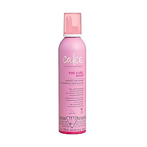Cake Beauty Whipped Curl Defining & Volumizing Mousse – Aloe Vera Vitamin E for Flexible Hold - Vegan No Heat Curls Wavy Curly Hair Sulfate Cruelty Free Products For Women