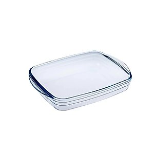 Arcuisine Rectangular Roaster, 3.6 L, Clear