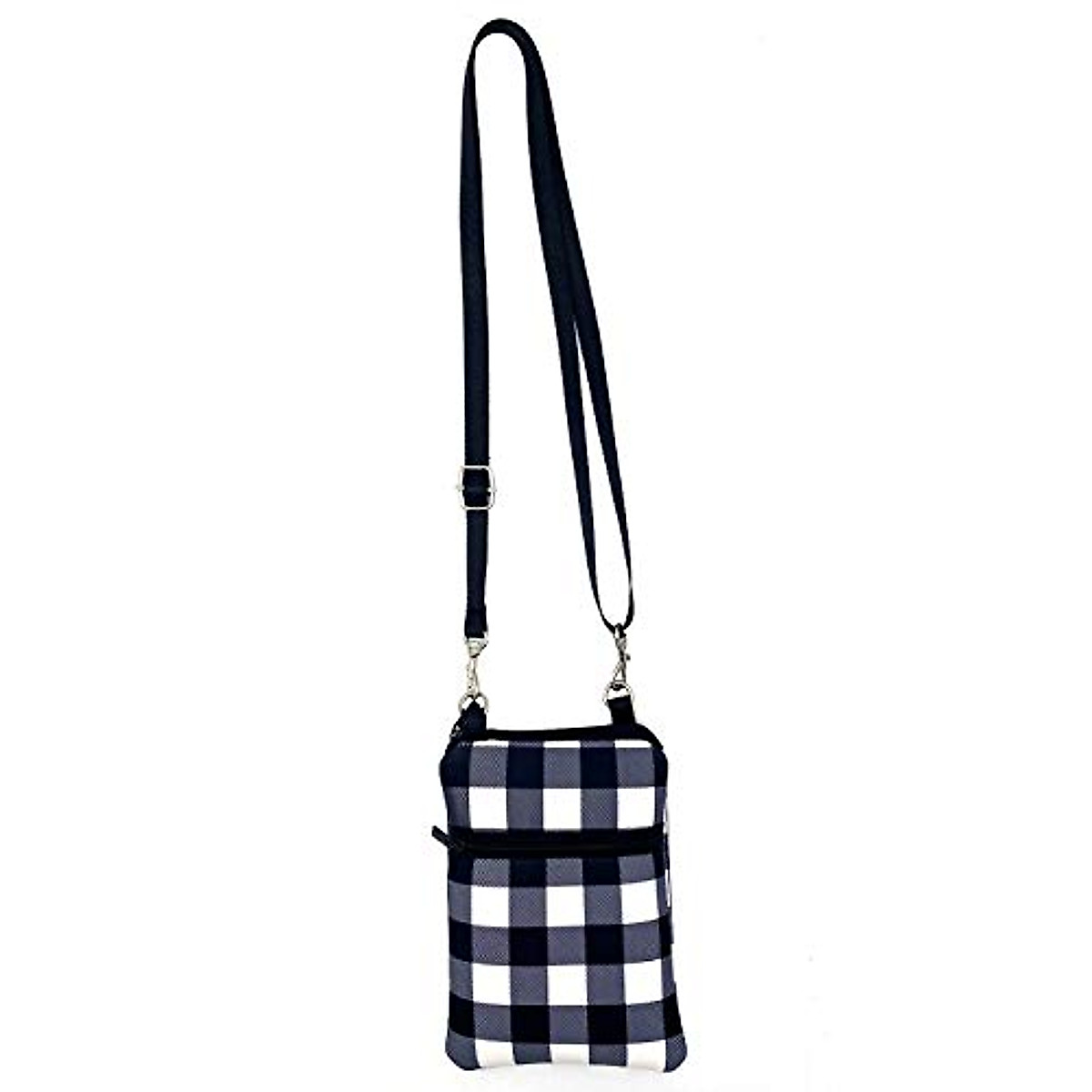 Wanty Cell Phone Bag, Small Crossbody Bag, Cell Phone Purse Smartphone Wallet with Shoulder Strap for Women (White Lattice)