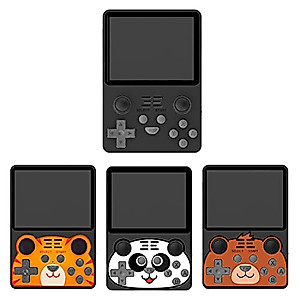 DECI Powkiddy RGB20S Handheld Game Console Built-in 15000 Games, 16G+64G 3.5 Inch IPS Handheld Emulator Video Game Console Retro Arcade for Kids Adults, Open Source Arkos System