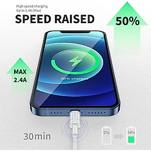 5 Pack [Apple MFi Certified] iPhone Charger 3ft, Apple USB to Lightning Cable 3 Foot, Original Fast iPhone Charging Cord for iPhone 13 Pro Max/iPhone 13/12Pro Max/12 Pro/11/Se2022/XR/X/8/iPad, White