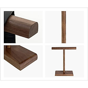 ANIIC Headset Stand Wood Headphone Stand Holder Creative Headset Holder Desk Display Shelf Rack Universal Earphone Accessories Headphone Stand ( Color : Walnut )