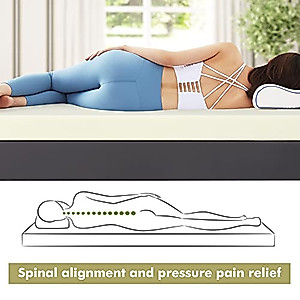 KOMFOTT Mattress Topper Full Size, Extra Thick Cooling Memory Mattress Foam Pad Topper for Full Bed, 3 Inch