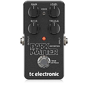 TC Electronic DARK MATTER DISTORTION Phenomenal Distortion Pedal with Extreme Dynamic Range, Two-Band EQ and Voicing Switch