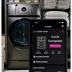 GE Profile PFQ97HSPVDS 28 Inch Smart Front Load Washer/Dryer Combo with 4.8 cu.ft. Capacity, 12 Wash Cycles, 14 Dryer Cycles