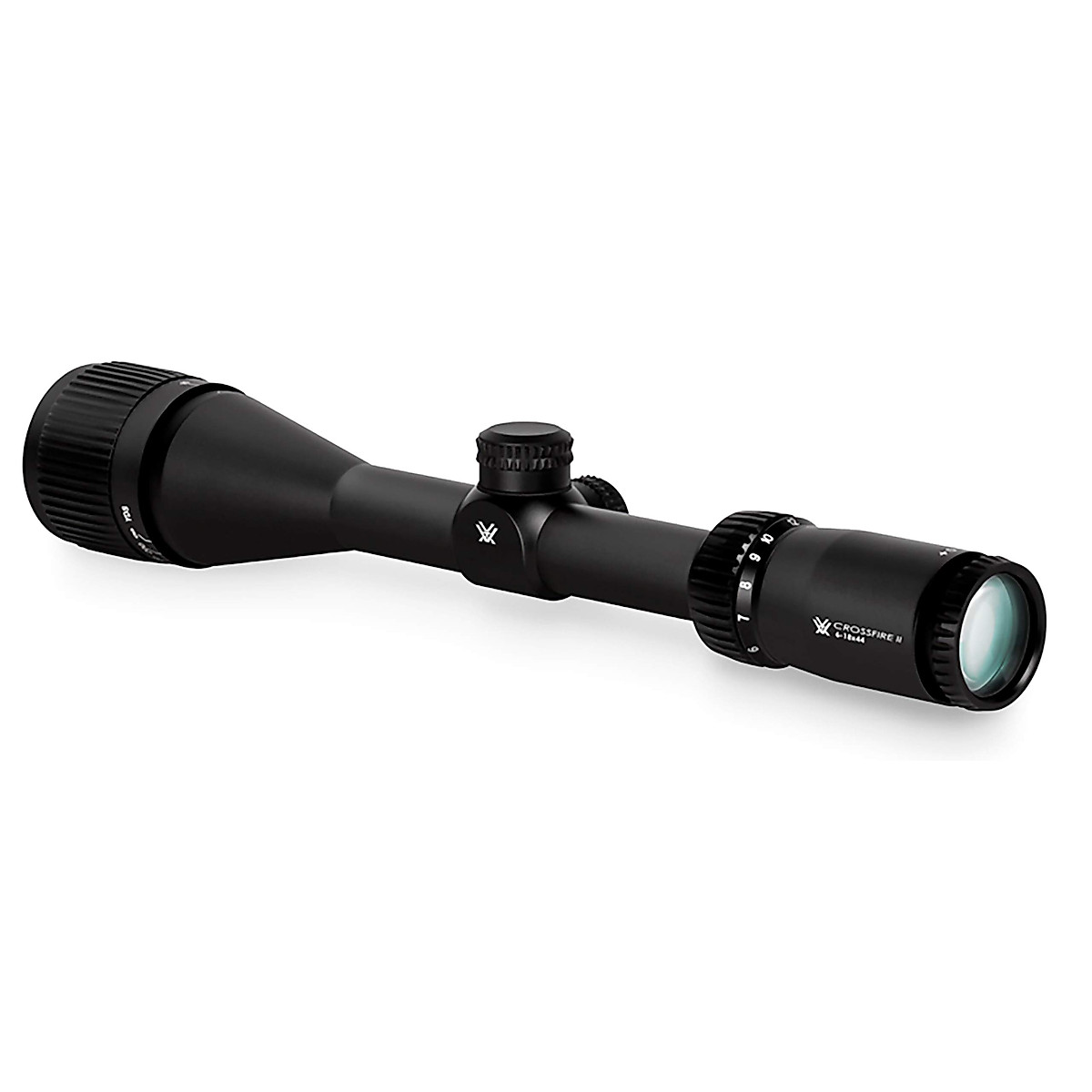 Vortex Optics Crossfire II 6-18x44 Adjustable Objective, Second Focal Plane, 1-inch Tube Riflescopes - V-Plex Reticle
