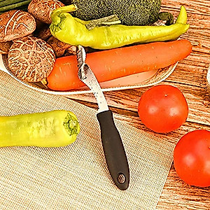 2PCS Jalapeno Pepper Corer, Stainless Steel Soft Grip Jalapeno Corer, Core Deseeder for Jalapenos, Chilis, Banana, Bell Peppers, Zucchini, Cucumber