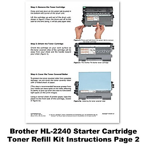 Brother HL 2240 Starter Cartridge Toner Refill Kit