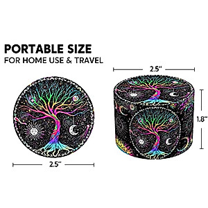 JOYTOP Boho Grinder, 2.5 inch Tree of Life Aesthetic Moon and Sun Grinder (Multicolored)