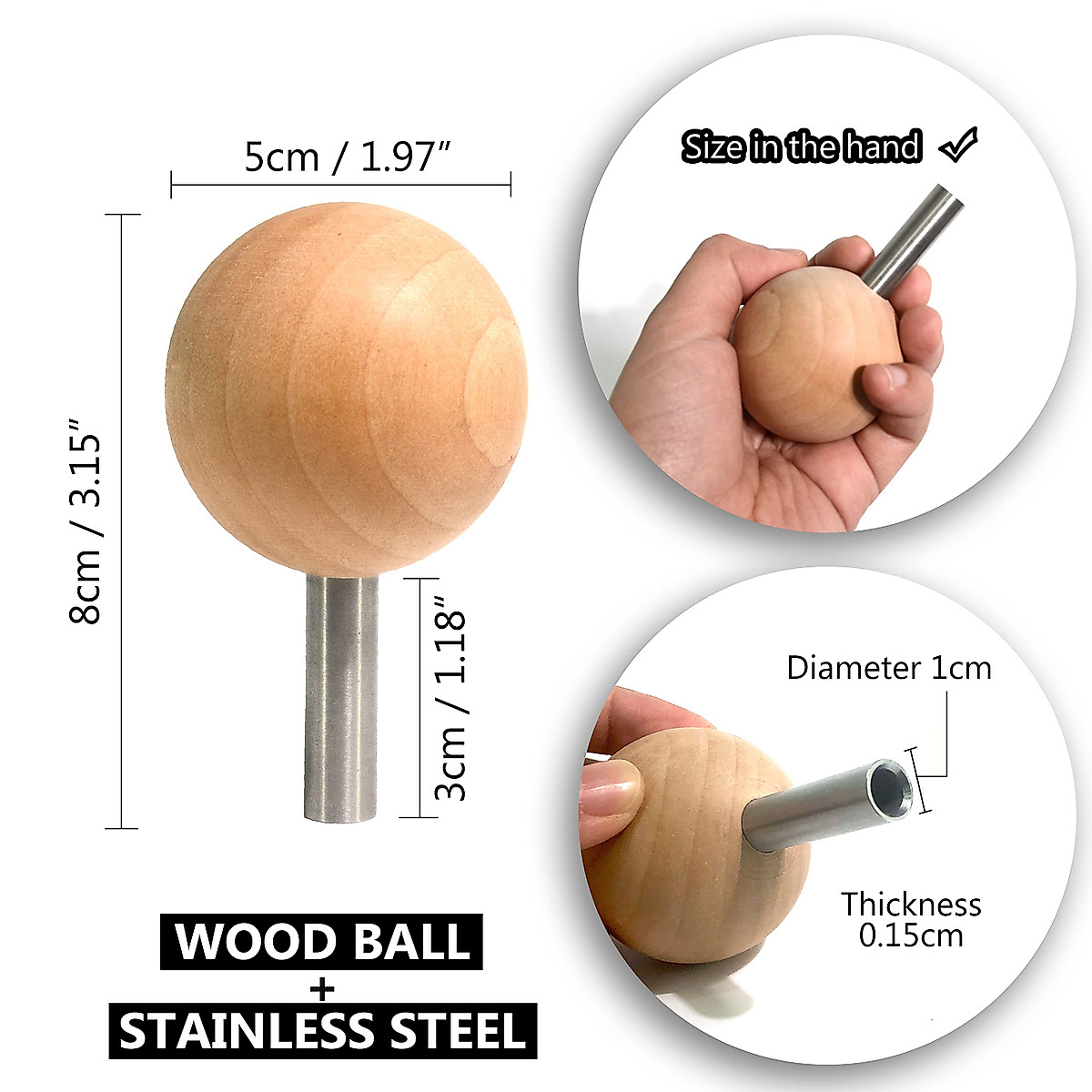 UPTTHOW Auxiliary Tool for Attaching Safety Eyes and Washers, Doll Eyes and Noses for Amigurumi, Bear Eyes Fix Install Utensil for DIY Craft Crochet Making Accessories Supplies