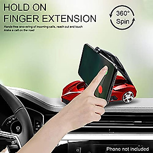 SYCOOVEN Car Phone Holder, Car Shape Phone Mount Silicone Car Pad Mat for Various Dashboards, Slip Free Desk Phone Stand Compatible with iPhone, Samsung, Android Smartphones, GPS Devices and More