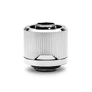 EKWB EK-Quantum Torque STC-10/16 Compression Fitting for Soft Tubing, 10/16mm (3/8" ID, 5/8" OD), Nickel