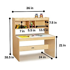 Jonti-Craft Dual Writing Desk,Gold
