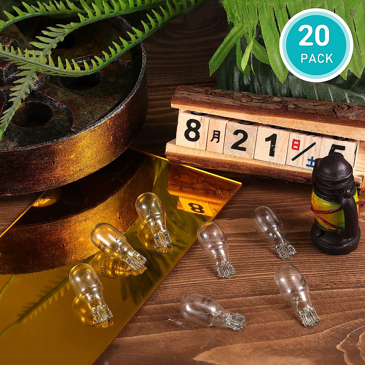 Riakrum T5 Landscape Light Bulbs 12 Volt 4 Watt Landscape Bulbs Low Voltage Landscape Lighting Bulb Malibu Bulbs Light Bulb for Replacement Outdoor Garden Deck Yard Landscape Lamp (20)