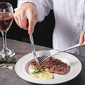 Leendines 12 Pieces Table Forks, Stainless Steel Dinner Forks