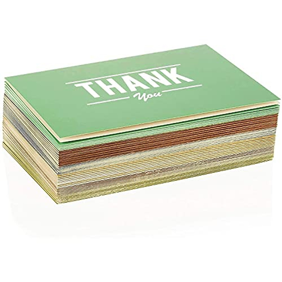 Best Paper Greetings 48 Pack Masculine Thank You Cards for Men with Envelopes for Work, Business, 6 Retro Designs, Blank Inside (4 x 6 In)