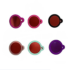 Silicone Circle Dog tag Silencer Quiet Noisy pet tag Sleeve Round Personalized pet ID Tags Protector Lightweight pet tag Silencer with 6 Colors