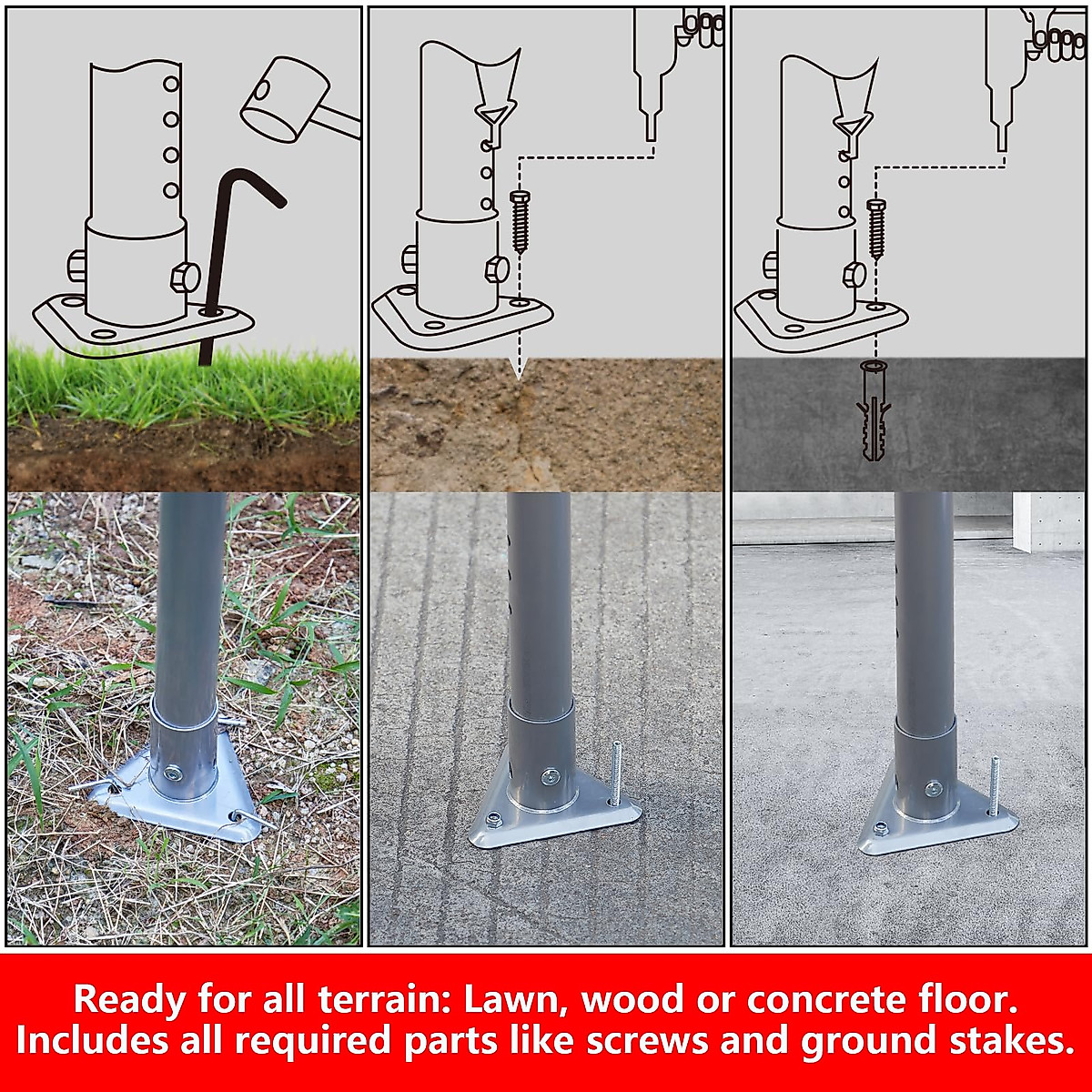 ACONEE Carport 10×20 FT Portable Garage, Heavy Duty Garage Car Port Canopy with Roll-up Doors & Removable Sidewalls, Garage Boat Shelter Tent, 180g PE Waterproof Canopy for Pickup Truck, Grey