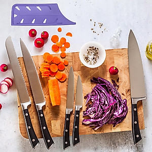 PATIKIL Plastic Safety Knife Cover Sleeves for 7" Nakiri Knives, 2 Pack Knives Edge Guard Blade Protector Universal Knife Sheath for Kitchen, Blue