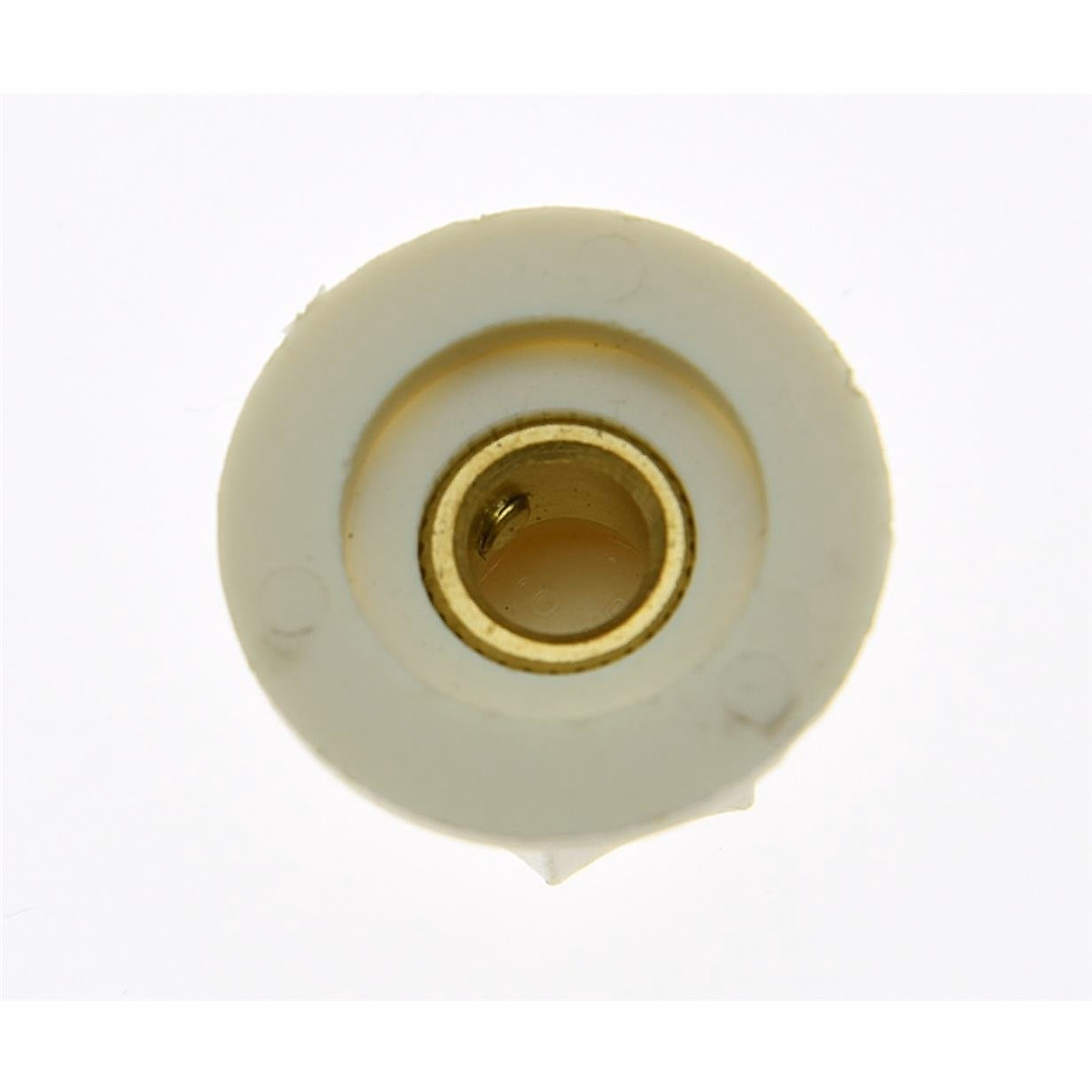 KIAISH Set of 3 Aged White Brass Insert USA Spec 1/4" Large and Small Knobs Bass Knobs for Jazz J Bass