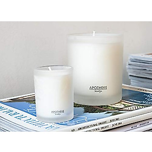 APOTHEKE Eden Collection Luxury Scented 3-Wick Jar Candle, Saffron Vanilla, 32 oz - Lily of The Valley, Jasmine, Rose, Coconut, Musk, Strong Fragrance, Aromatherapy, Long Lasting, Poured in The USA