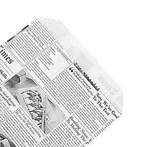Restaurantware-Bag Tek 7 x 5 Inch Sandwich Bags, 100 Greaseproof Bakery Bags - Microwavable, Disposable, Newsprint Paper Lunch Bags, For Cookes, Sandwiches, Candies, Fries, And Bread,
