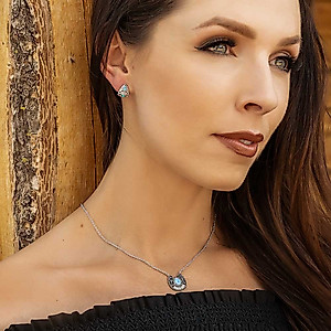 Montana Silversmiths Western Lifestyle Women's Opal Necklace (Mackenzie Horse Pendant)