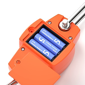 300kg / 660lb Portable Digital Crane Scale with Hooks, High Accuracy Heavy Duty Electronic Hanging Scale for Farm Hunting Fishing Outdoor (Orange)