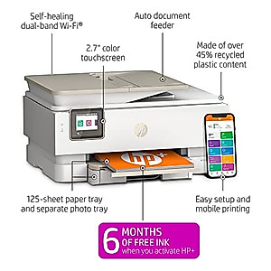HP Envy Inspire 7955e Wireless Color All-in-One Printer with Bonus 6 Months Instant Ink with HP+ (1W2Y8A)