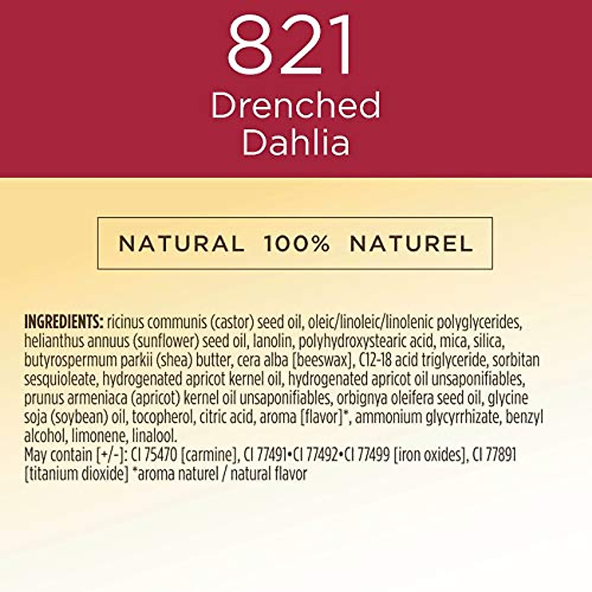 Burt's Bees 100% Natural Glossy Liquid Lipstick, Drenched Dahlia, 1 Tube