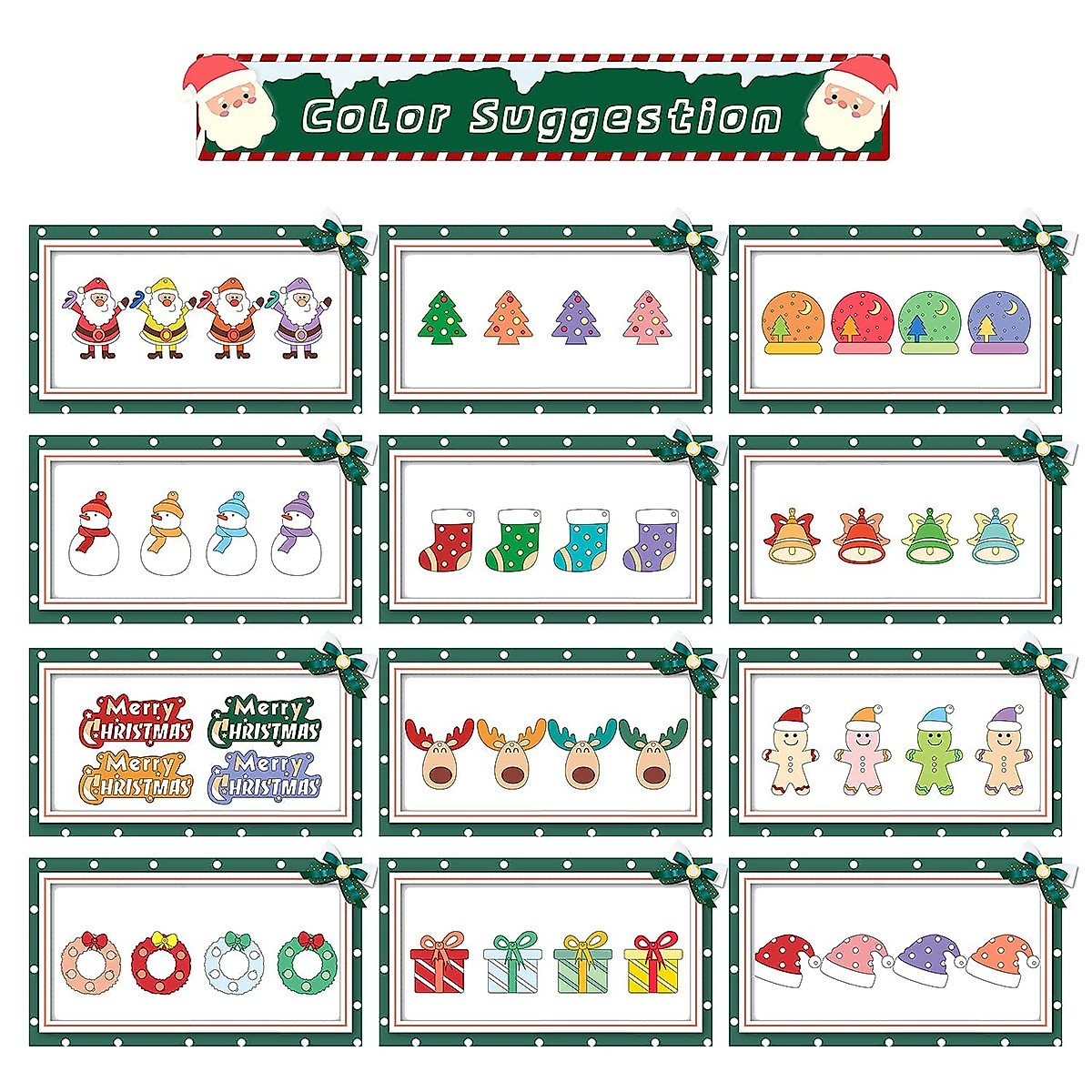 Springflower 36pcs Wooden Christmas Ornaments for Hanging Decorations,12 Styles Unfinished Wood Slices with Holes for Kids,DIY Craft Gift Toys with Paint Set for Girls and Boys Ages 5 6 7 8 9 10 11 12