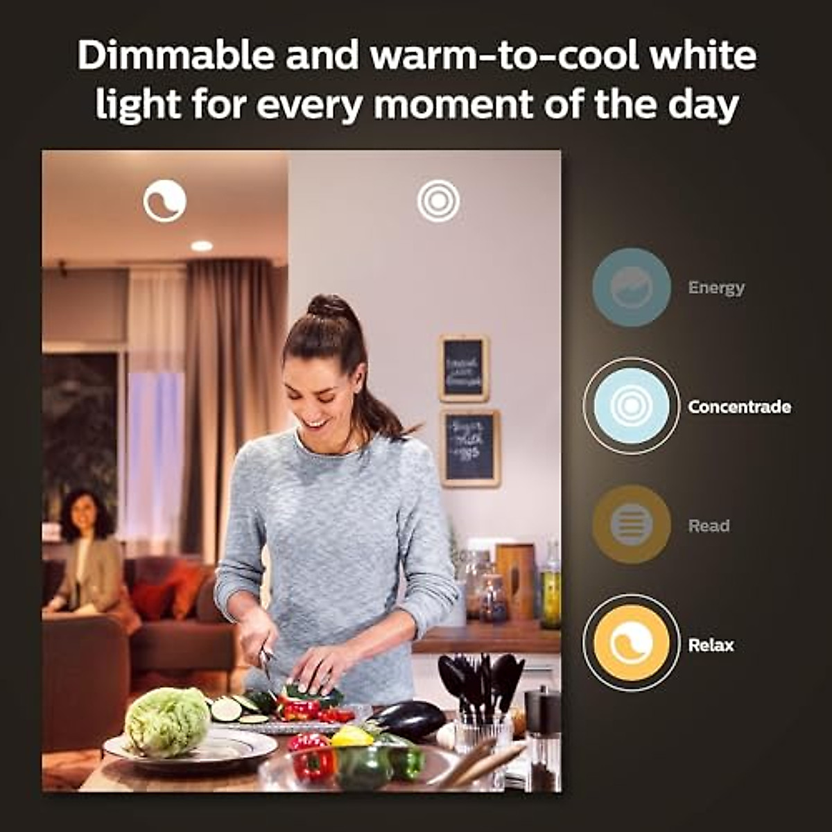 Philips Hue Smart Light Starter Kit - Includes (1) Bridge and (2) 60W A19 LED Bulb, White and Color Ambiance Color-Changing Light, 800LM, E26 - Control with App or Voice Assistant