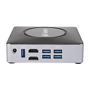 Shuttle Zignbox GL01 Fanless Mini PC Intel Gemini Lake N4000 CPU Up to 2.6GHz 4GB RAM 128GB SSD Dual HDMI Dual LAN Windows 10 Pro (GL014G128W10)