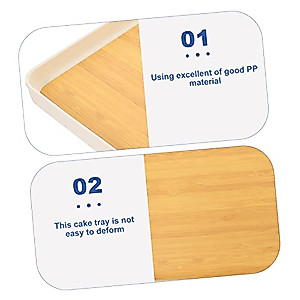 BESTOYARD 2pcs Dessert Plate Desktop Accessories Vanity Trays Garnish Tray Decorative Serving Trays Breakfast in Bed Tray Candle Plates pp Gathering Fruit Plate Household Coffee Tray Make up