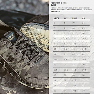 VIKTOS Men's Core 2 MC Sneakers | Lightweight Breathable Water-Resistant Sports Training Shoes with Heel-to-Toe Drop, Multicam Black, Size: 9