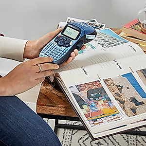 DYMO LetraTag LT-100H Label Maker Starter Kit | Handheld Label Maker Machine | with Paper & Clear Plastic Label Tape | Ideal for Office or Home