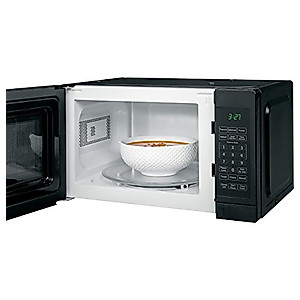 GE Countertop Microwave Oven | 0.7 Cubic Feet Capacity, 700 Watts | Kitchen Essentials for the Countertop | Black