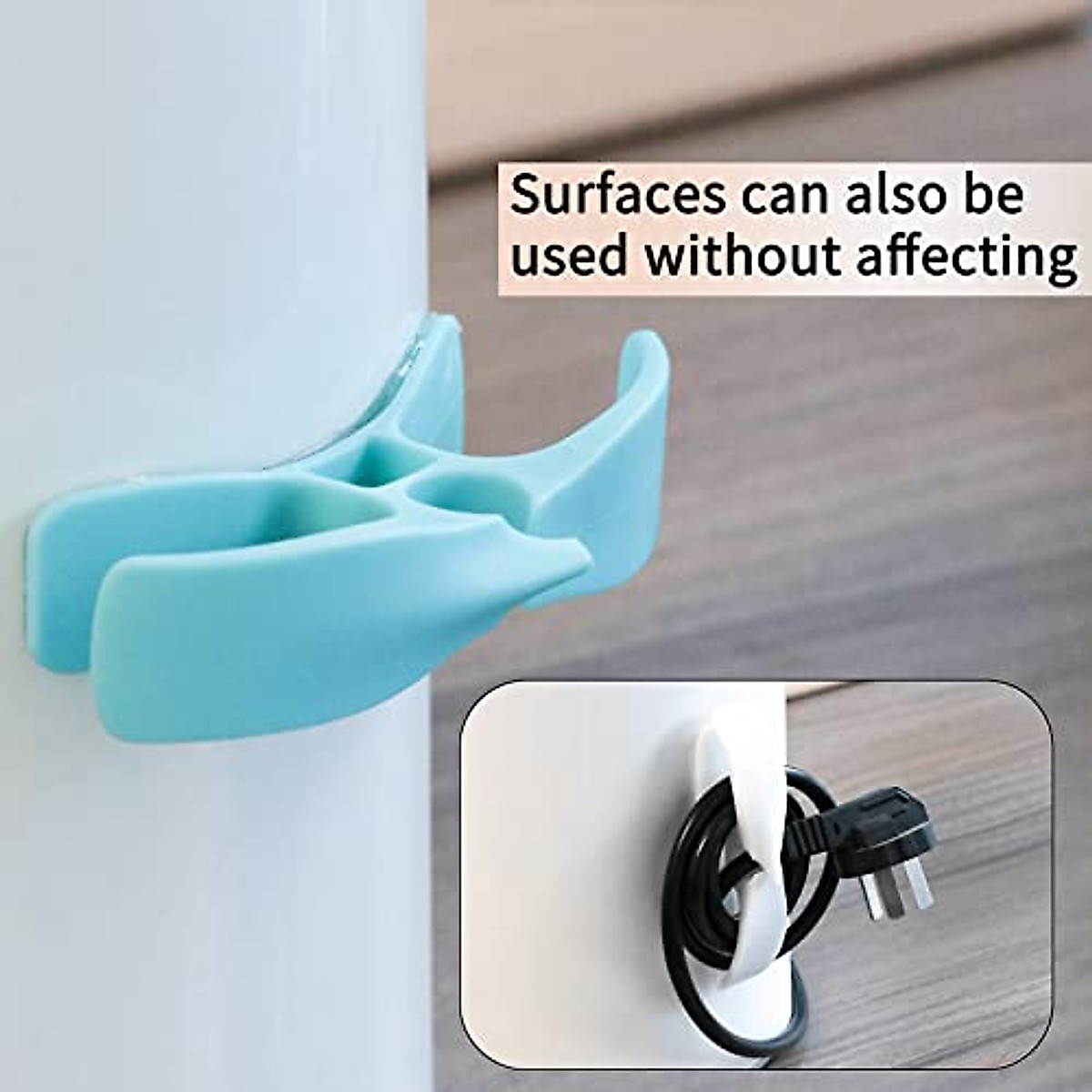 Cord Organizer for Kitchen Appliances - Upgraded Adhesive Cord Winder Wrapper Holder Cable Organizer for Small Appliances, Coffee Makers, Mixer, Pressure Cookers and Air Fryers (Black+Grey, 12 Pack)