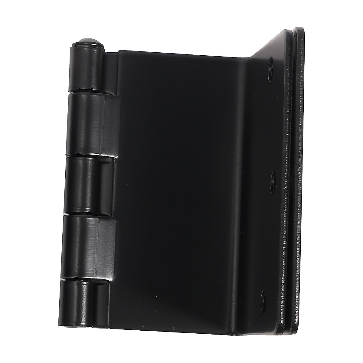 2-Pack Heavy Duty Expandable Door Hinges 3.5 inch Offset Hinges SPCC Black Matte Finish Thickned 1/4'' Radius Corner with 12 Screws, for Doors Interior Swing Out Hinge with Holes Handicap Door Hinge