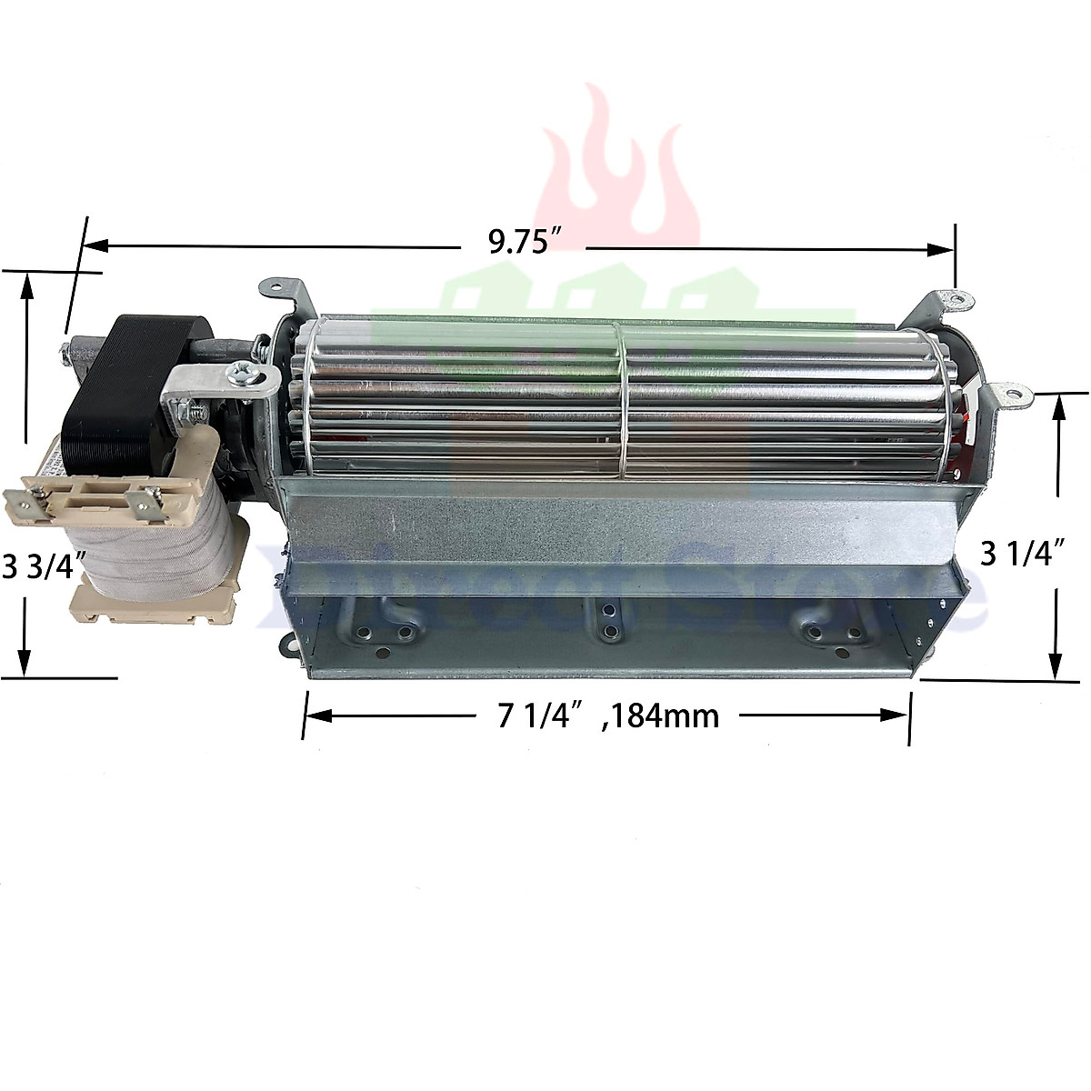 Direct Store Parts DN105 Replacement GZ550, GZ552, EP621 Fireplace Blower for Continental Napoleon Rotom # HBRB58, HB-RB58; and Universal Blower only for Wood/Gas Burning Stove or Fireplace