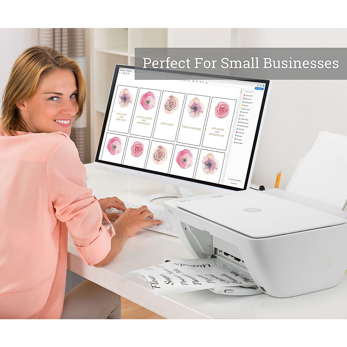 Premium Printable Vinyl Sticker Paper for Your Inkjet Or Laser Printer - 15 Glossy White Waterproof Decal Paper Sheets - Dries Quickly and Holds Ink Beautifully