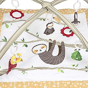 JumpOff Jo – Infant Activity Gym and Baby Play Mat – Ages 0-18 mo. – Sloth