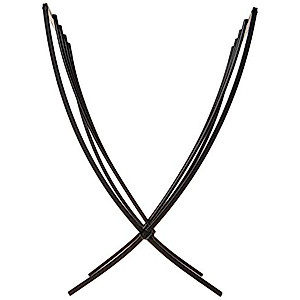 Spectrum Seville Magazine Rack (Black) - Standing Wire Storage for Desk, Office, Side Table, Bathroom, Files, Workspace, Books, Paper, & More