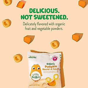 Little Bellies Organic Pumpkin Round-a-bouts, 0.42 Ounce Bag (Pack of 6)