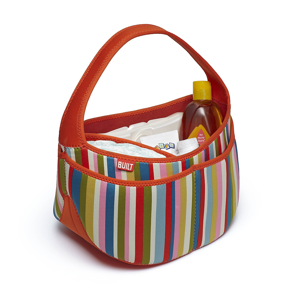 Built Baby Buddy Essentials Caddy, in Baby Pink Stripe