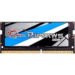 G.SKILL Ripjaws DDR4 SO-DIMM Series DDR4 RAM 32GB (1x32GB) 3200MT/s CL22-22-22-52 1.20V Unbuffered Non-ECC Notebook/Laptop Memory SODIMM (F4-3200C22S-32GRS)