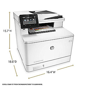 HP Laserjet Pro M477fdn All-in-One Color Printer (CF378A#BGJ) (Certified Refurbished)