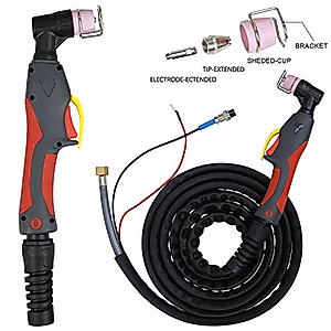 Pilot Arc Plasma Cutter, Cuwiny 50 Amp Dual Voltage 110/220v Non-Touch Pilot Inverter Air Plasma Cutting Machine, IGBT,14mm Clean Cut,16mm Max Severance, Fit For Carbon Steel,Copper, Iron and Aluminum