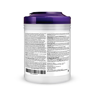 PDI-Q55172 Professional Disposables Surface Disinfectant Super Sani-Cloth Wipes, 160 Count - Purple